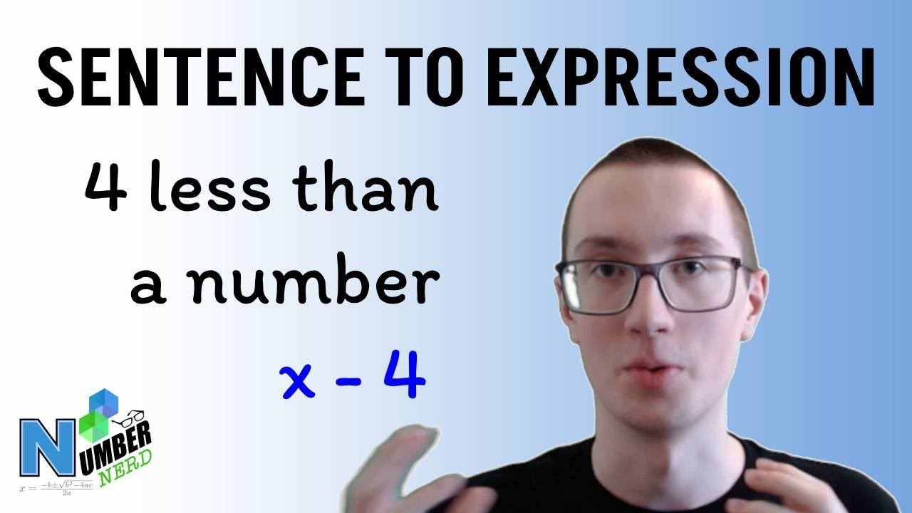 Turn a Sentence into an Equation! [Algebra] - YouTube