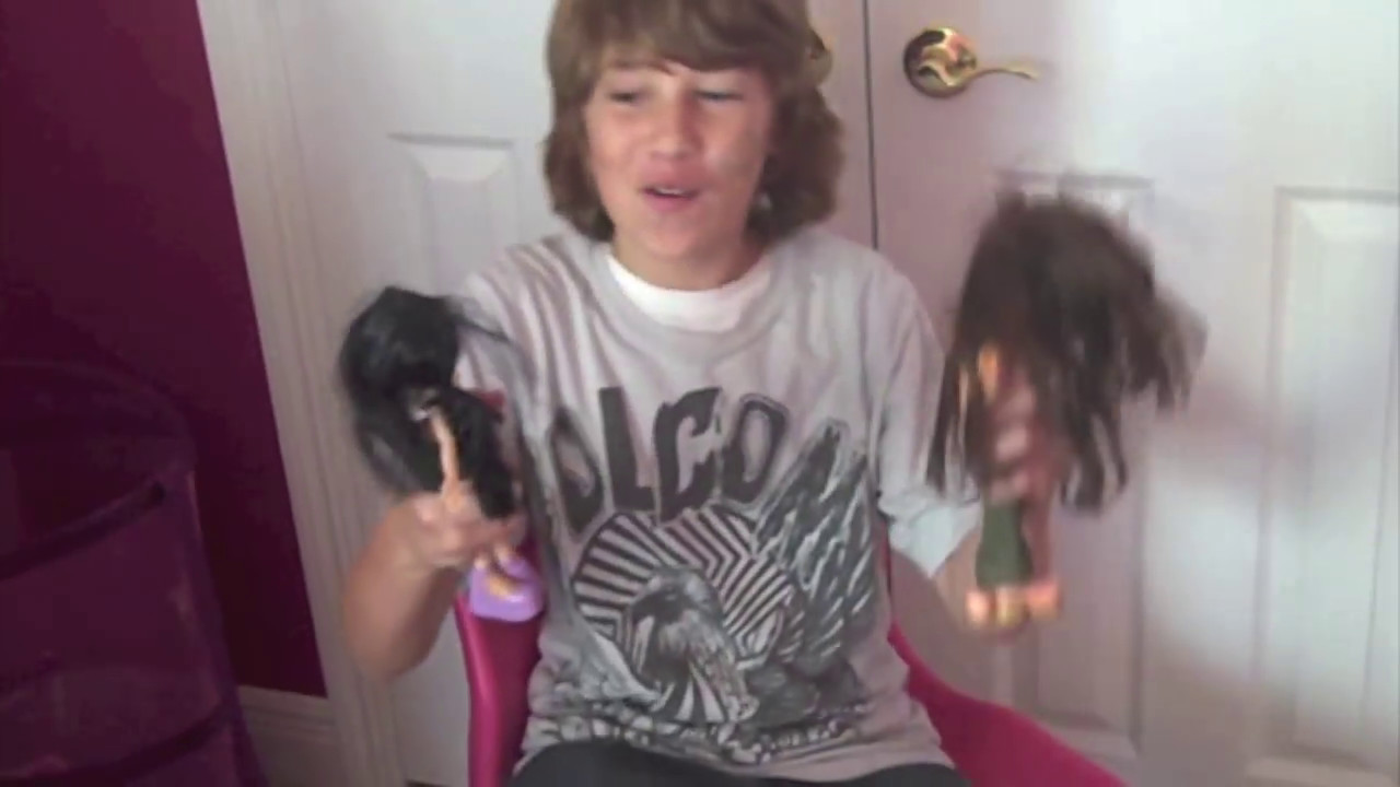 Sam Plays With Dolls - YouTube