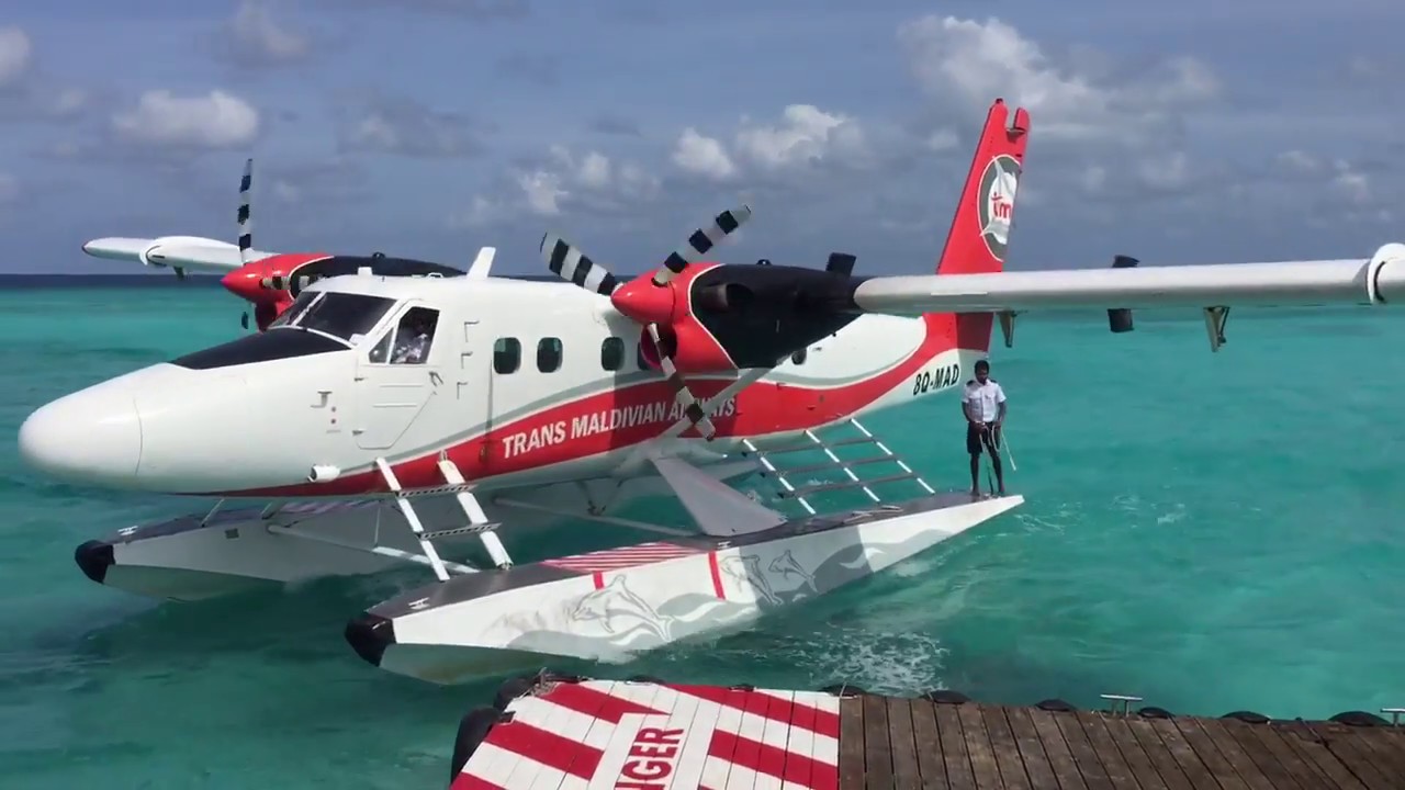 TMA Seaplane Departure - Maldives - YouTube