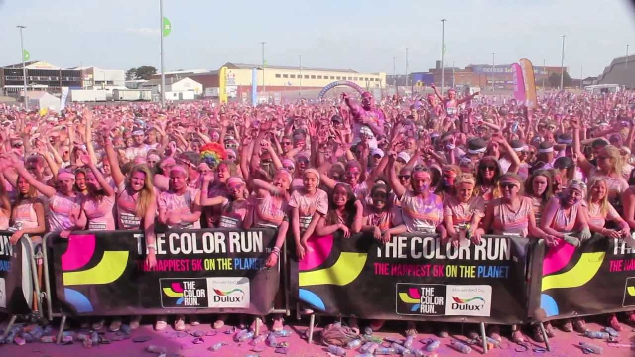 The Color Run UK London No Music - YouTube