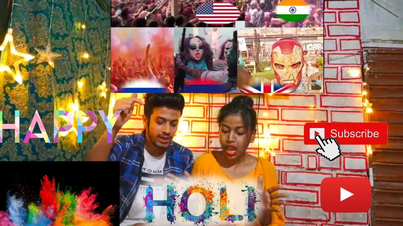 Holi Celebration in different countries | Happy Holi | Reaction ...