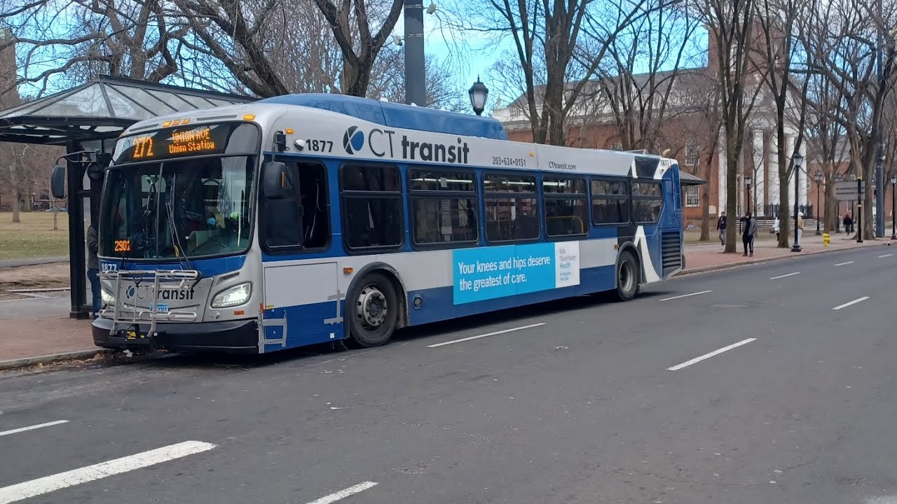 Ride on CTtransit #1877 on Route 229 to Downtown NewHaven - YouTube