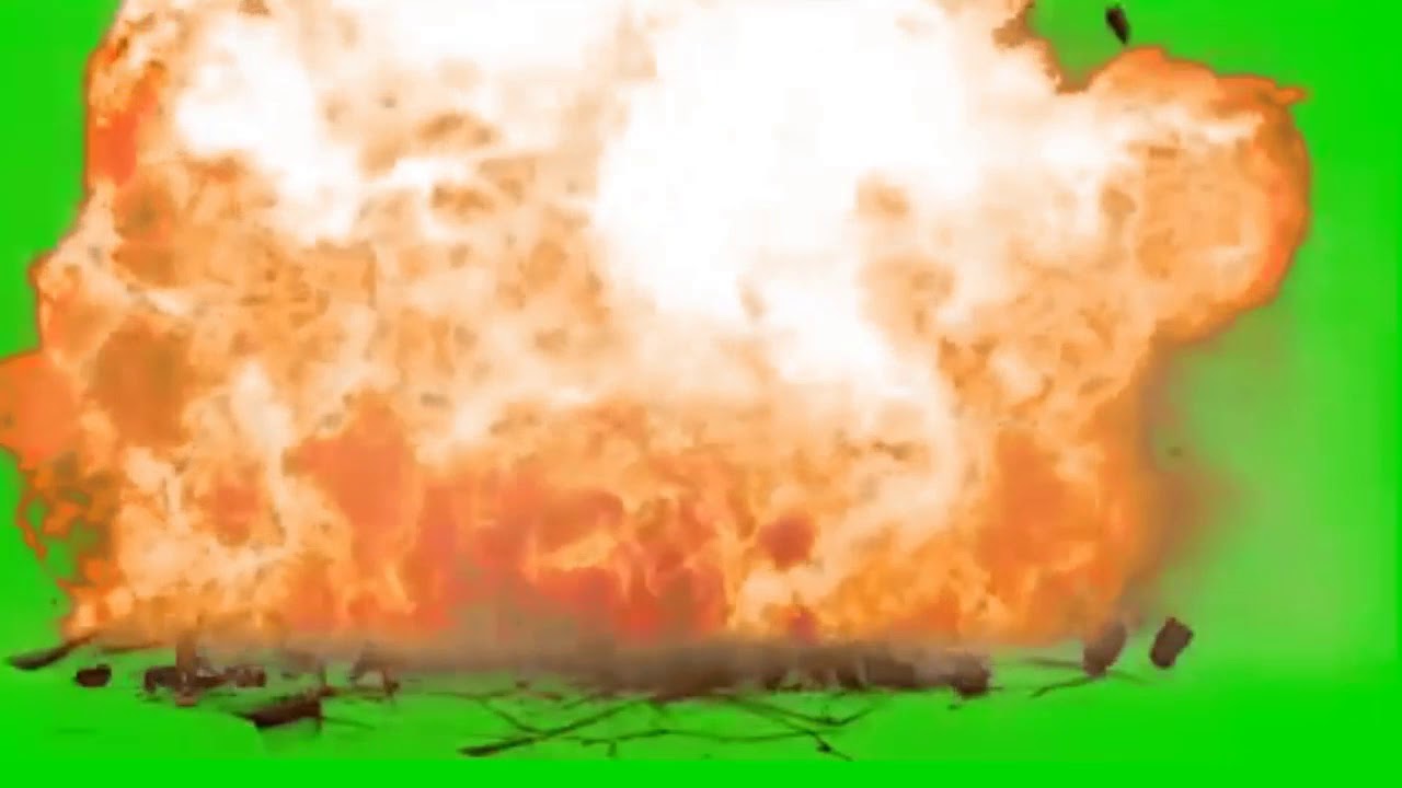 fire green screen transition - YouTube
