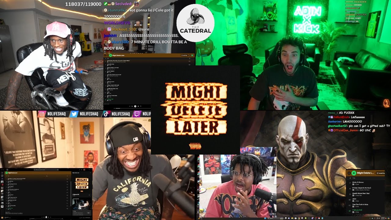 STREAMERS REACT TO: J COLE DISSING KENDRICK LAMAR - 7 Minute Drill ...