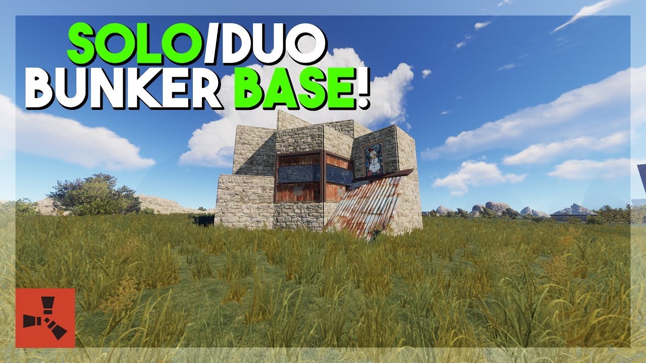 SOLO/DUO BUNKER BASE! - (RUST BASE TUTORIAL) - YouTube