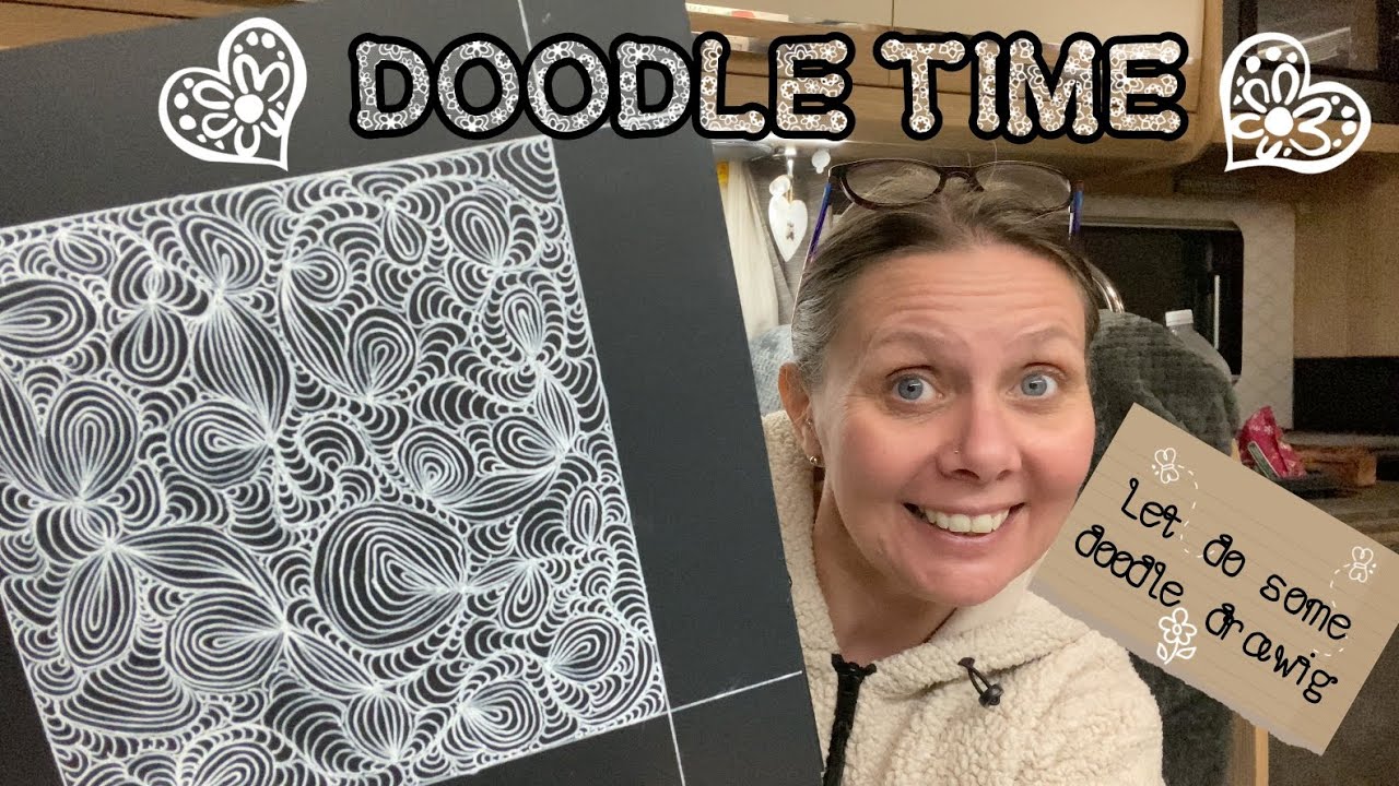 Doodle Time Again With White Pen On Black Paper YouTube doodle-time-again-with-white-pen-on-black-paper-youtube