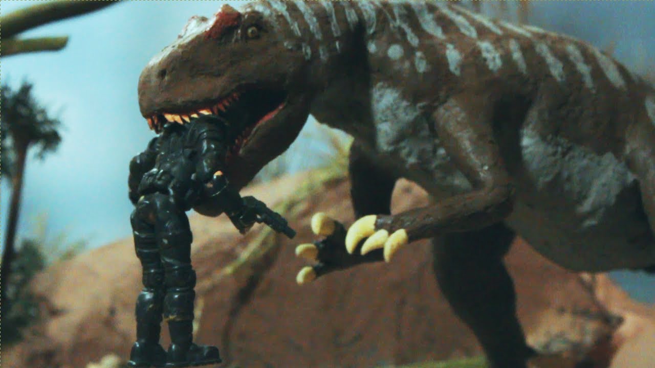 BATTLE FOR THE LOST ISLAND. Ep. 1: Allosaurus attack - YouTube