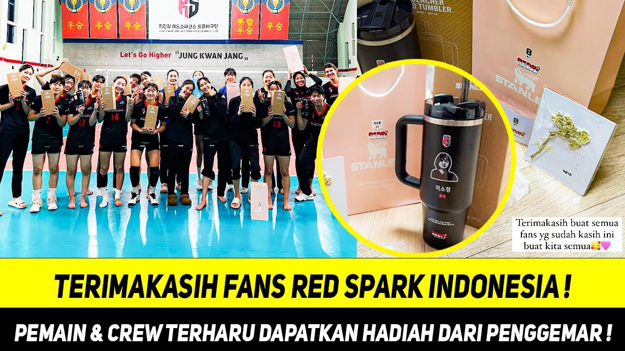 TERIMAKASIH FANS INDONESIA😍PENGAKUAN MEGAWATI DAN REKAN TIM RED SPARK ...