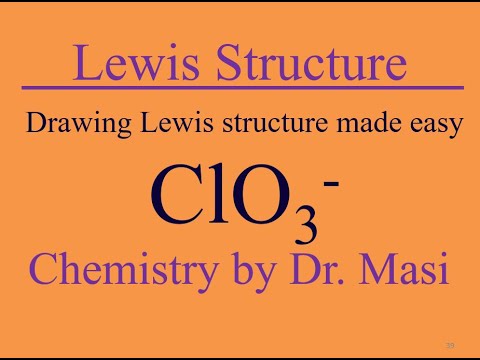 How to Draw Lewis Structure for chlorate ion ClO3-? - YouTube