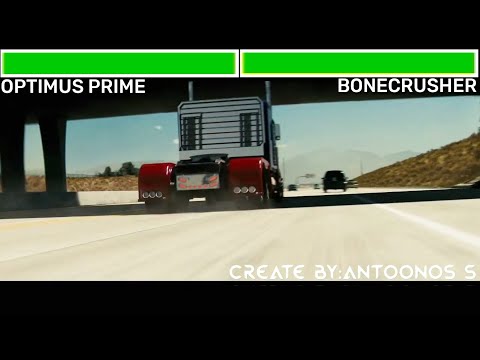 Optimus Prime Vs Bonecrusher With HealthBars HD (Transformers)
