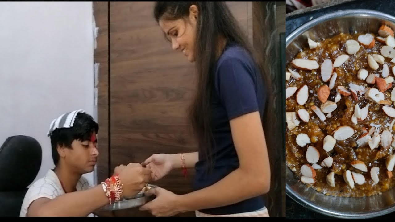 om ke liya banaya special besan ka halwa 😋 || vlog - 244 - YouTube