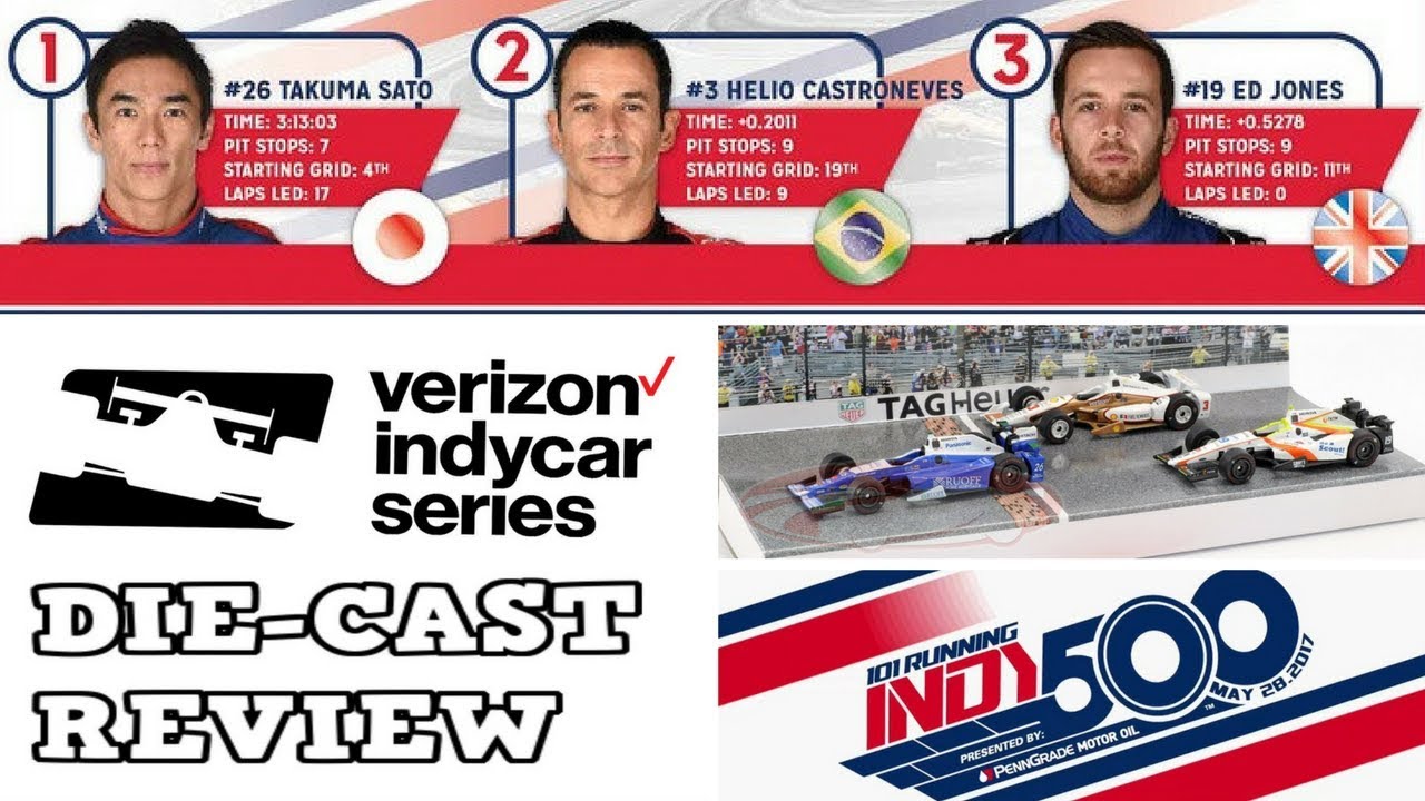 IndyCar Die-Cast Review - 101st Indy 500 Podium Die-Cast 1:64 Set - YouTube