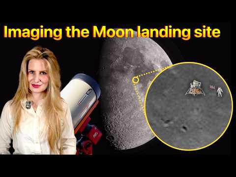 What the Moon Landing Site Looks Like Through a Large Telescope