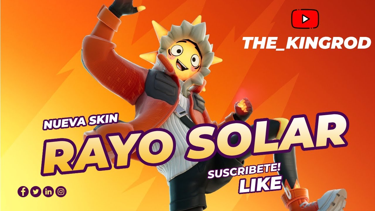 Nueva Skin Rayo Solar en Fortnite #fortnite #fortnitetiendahoy - YouTube