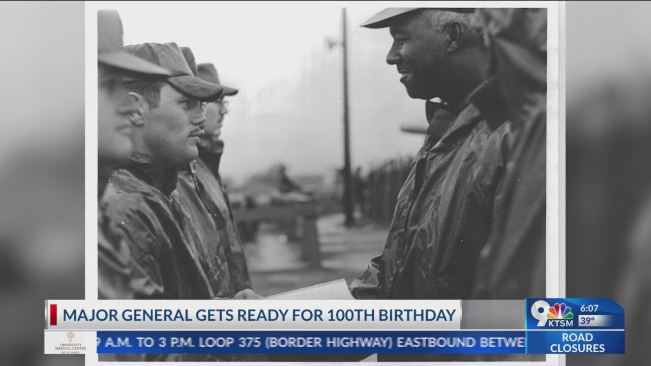 Distinguished Army major general to turn 100 in March - YouTube