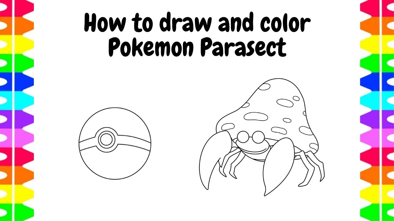 How to Draw Pokemon Parasect l Drawing Video Tutorial Pokemon Parasect ...