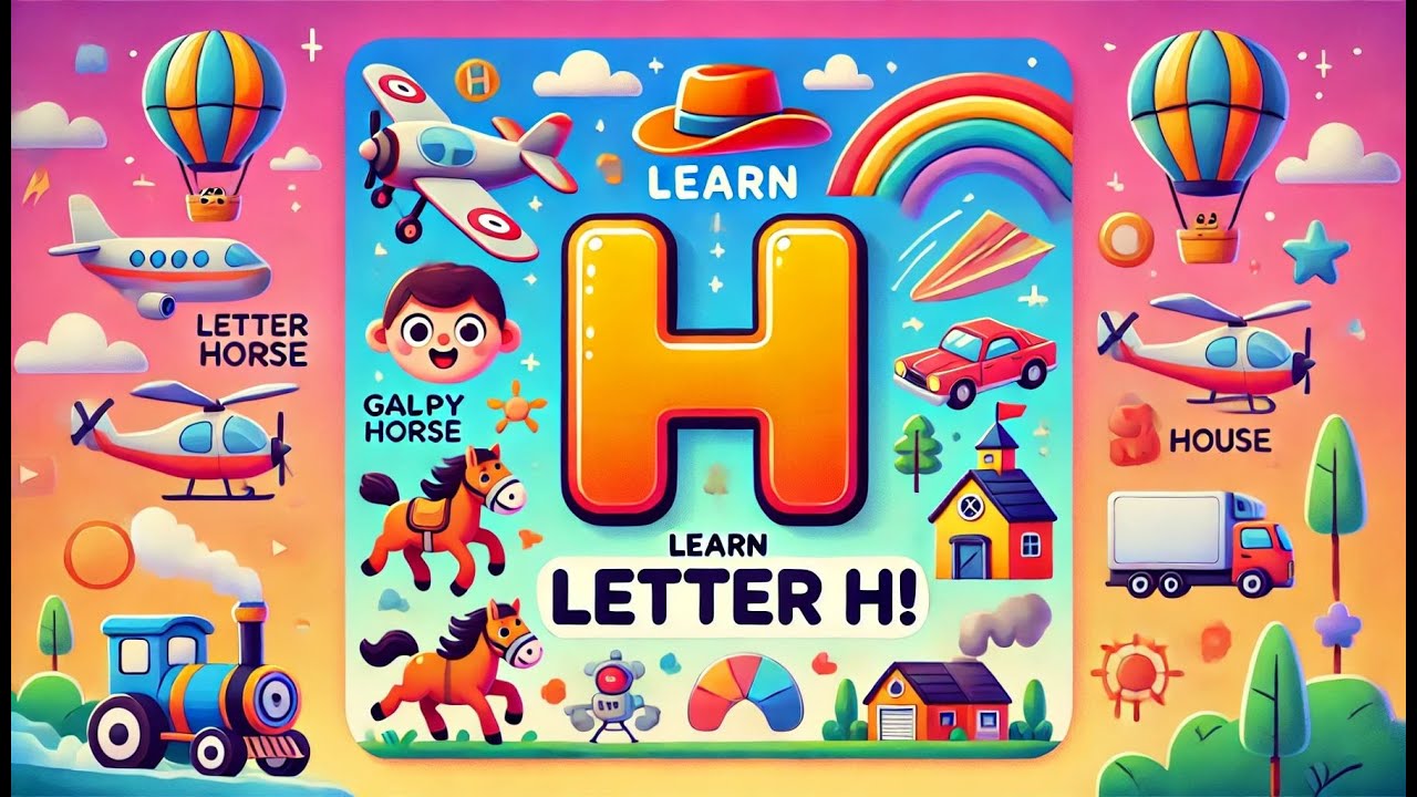 Letter H | Learn the Letter H Sound | Phonics for Kids | ABC Alphabet ...