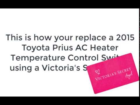 How to change a 2015 Toyota Prius temperature gauge using a Victoria's ...