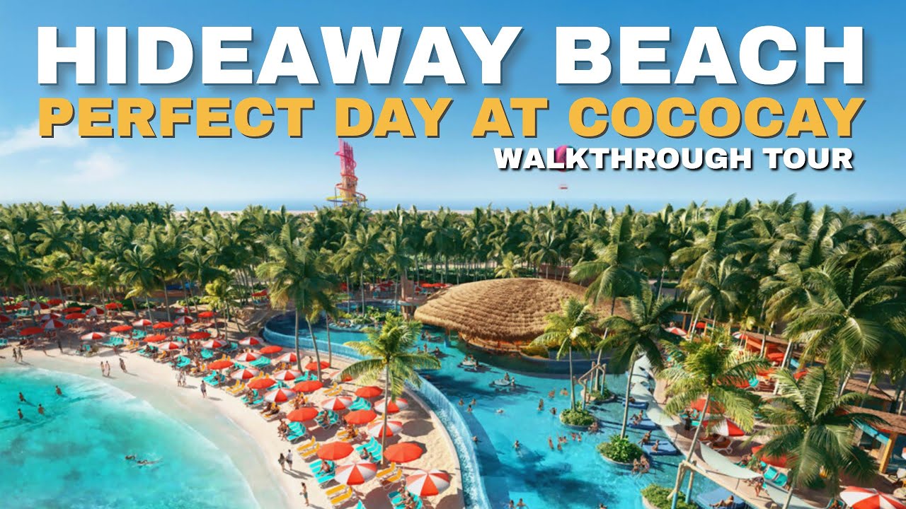 Hideaway Beach Full Walkthrough Tour And Review Perfect Day Coco Cay 4k Youtube
