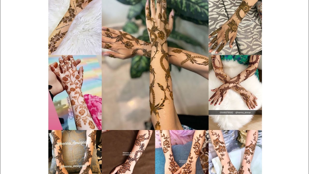 Hina Designs For Nikah#unique Hina idea's For Engagement#simple Hina ...
