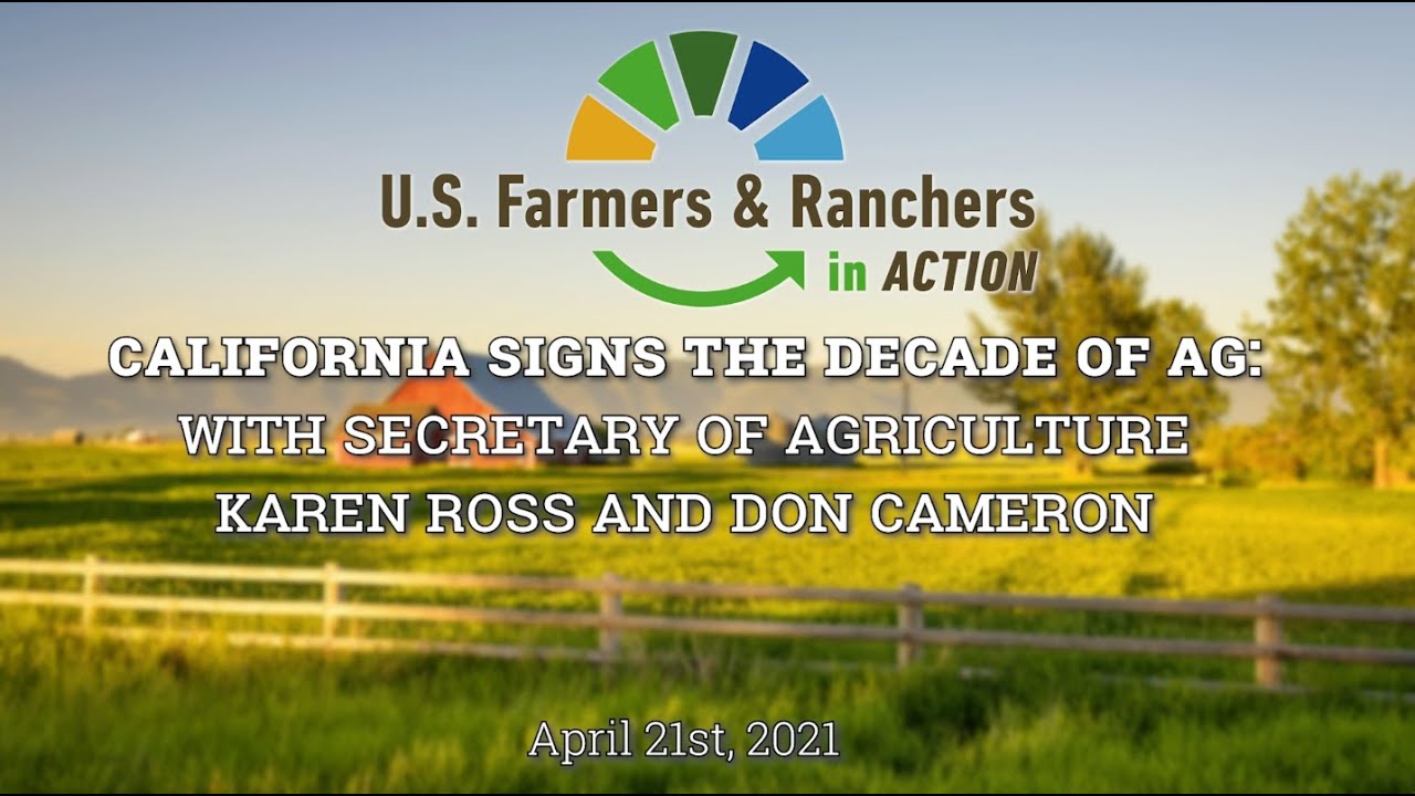 California Department of Ag Signs the Decade of Ag (Part 2) - YouTube