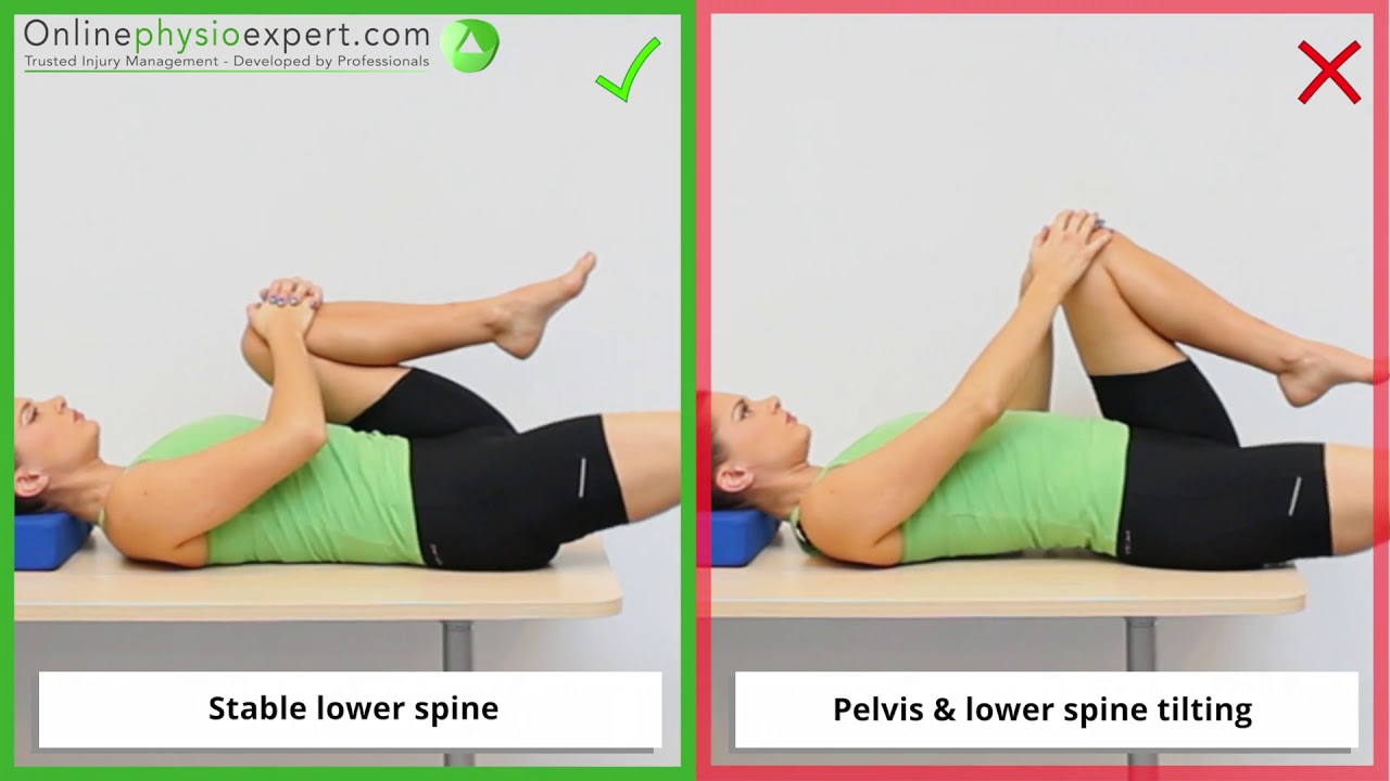 Lying Psoas Strengthening Exercise Tutorial Level 4 Online Physio