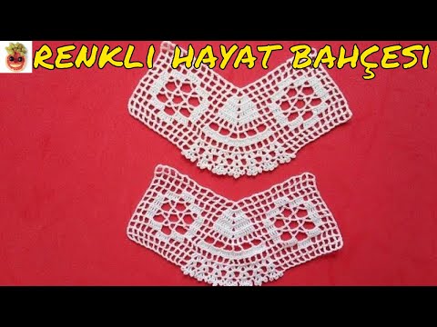 Dantel Mutfak Takımı / Peçete Uç Danteli  -  Anlatımlı Yapılışı  -  Örgü Dantel Oya El İşi