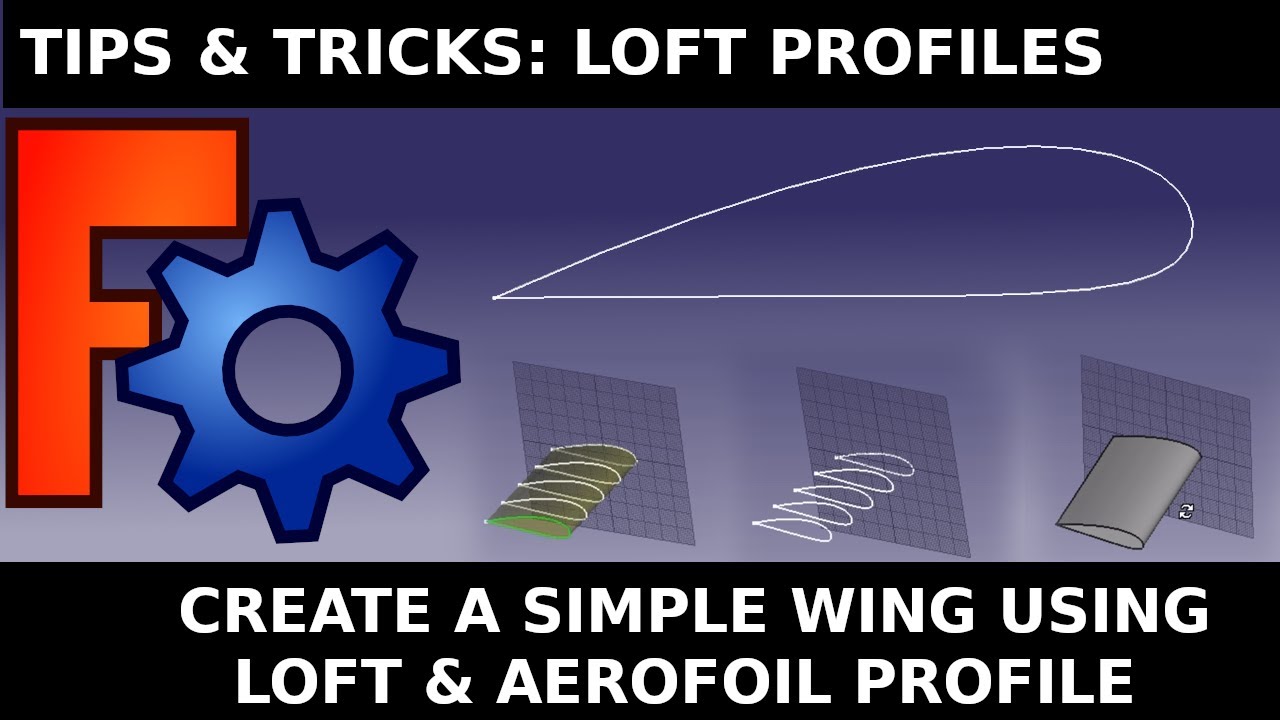 FreeCAD Simple Wing With Aerofoils For A Fin Plane Propeller Using freecad-simple-wing-with-aerofoils-for-a-fin-plane-propeller-using