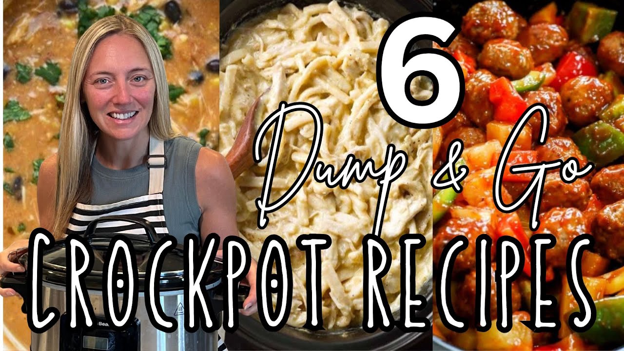 6 ⭐EASY⭐ Crockpot Dump and Go Dinners | Molly Makes it Easy | Molly ...