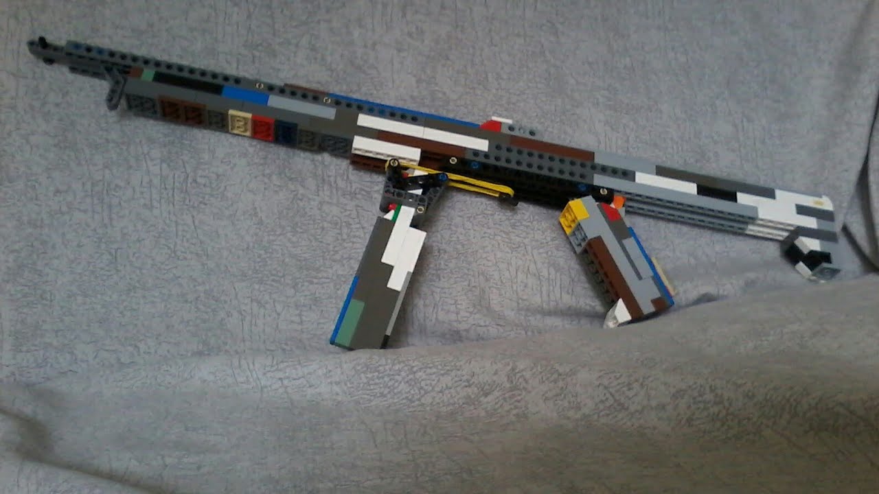 LEGO FULL AUTO RUBBER BAND GUN - YouTube