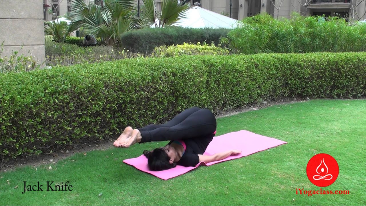 Lower Belly Workout: Pilates Jack Knife - YouTube