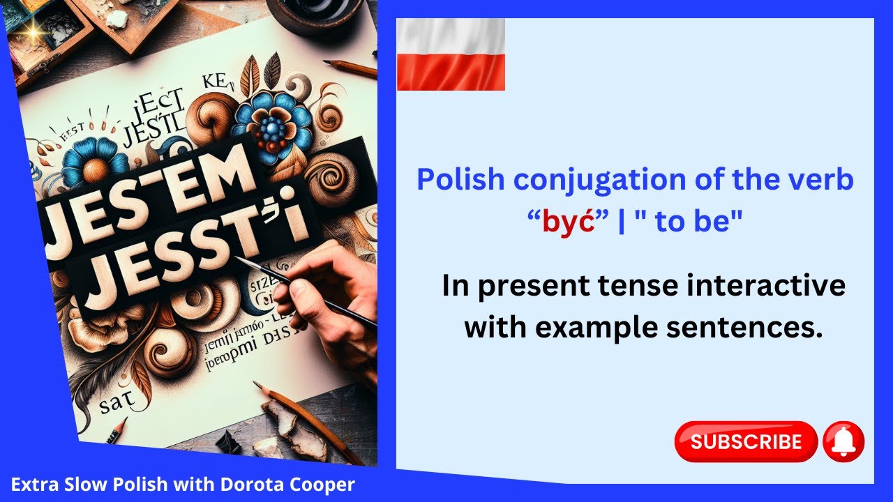 Easy Polish: Verb "to be" - "być" with examples. - YouTube