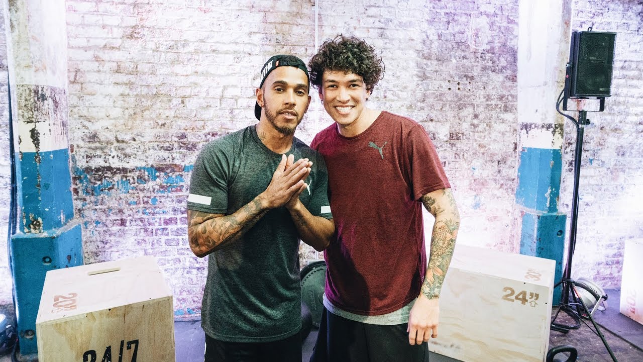 TRAINING mit LEWIS HAMILTON! - YouTube