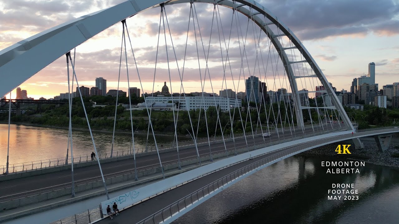 Edmonton Alberta 4K Scenic Drone Footage May 2023 - YouTube
