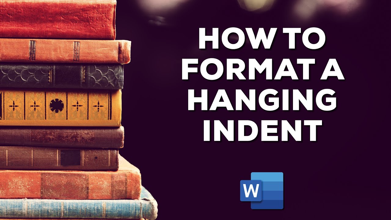 How to Format a Hanging Indent - YouTube