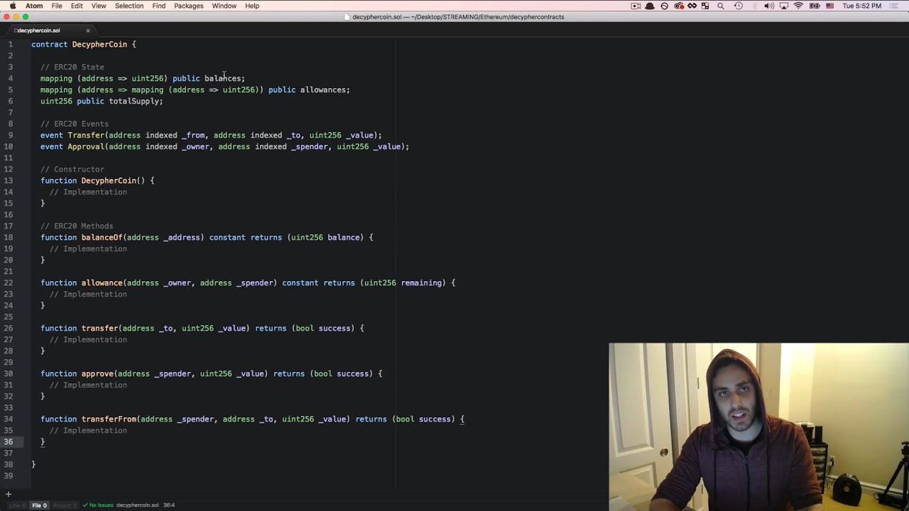 Ultimate Intro To Ethereum Ðapp Development Part 20 The Erc20 Token