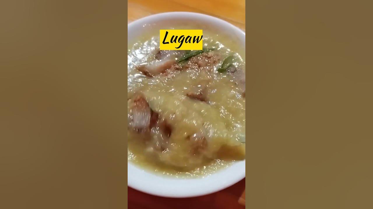 LUGAW W/ LECHON KAWALI || PAGKAING PINOY #shorts - YouTube