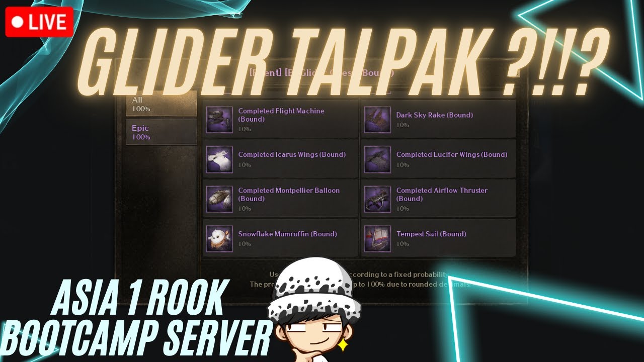 🔴Night Crows Live : Day 11 Level 52 Rapier | GLIDER TALPAK NA !?? - YouTube