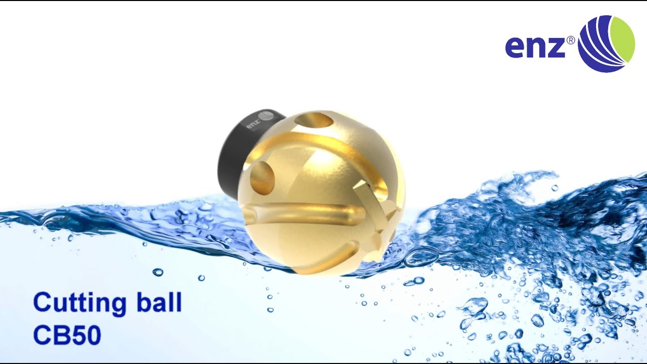 enz® Cutting ball CB50 - Milling cutter for the sewer pipe - YouTube