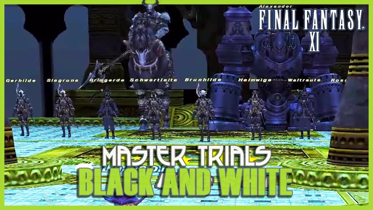 FFXI Game Play: Master Trials "Black & White" 1080p - YouTube