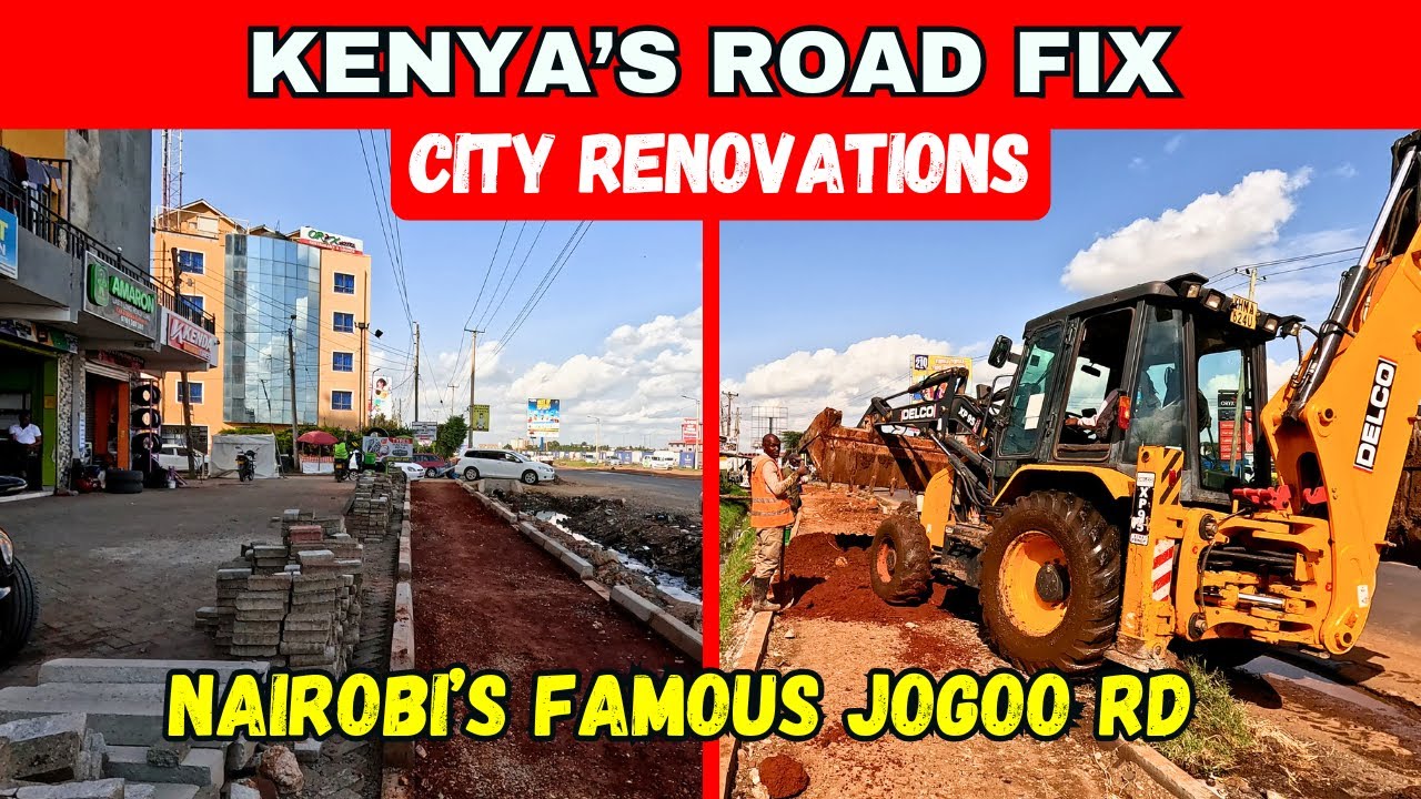 Nairobi's Big Upgrade: Jogoo Rd Transforms Sidewalks - YouTube