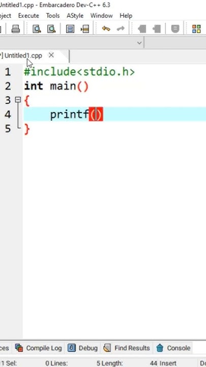easy write C first program - YouTube