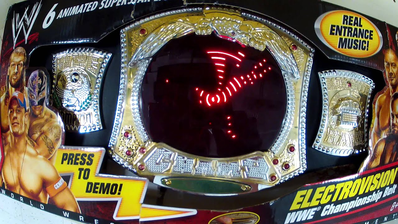 WWE Championship Belt Electrovision Spinning Lights - YouTube