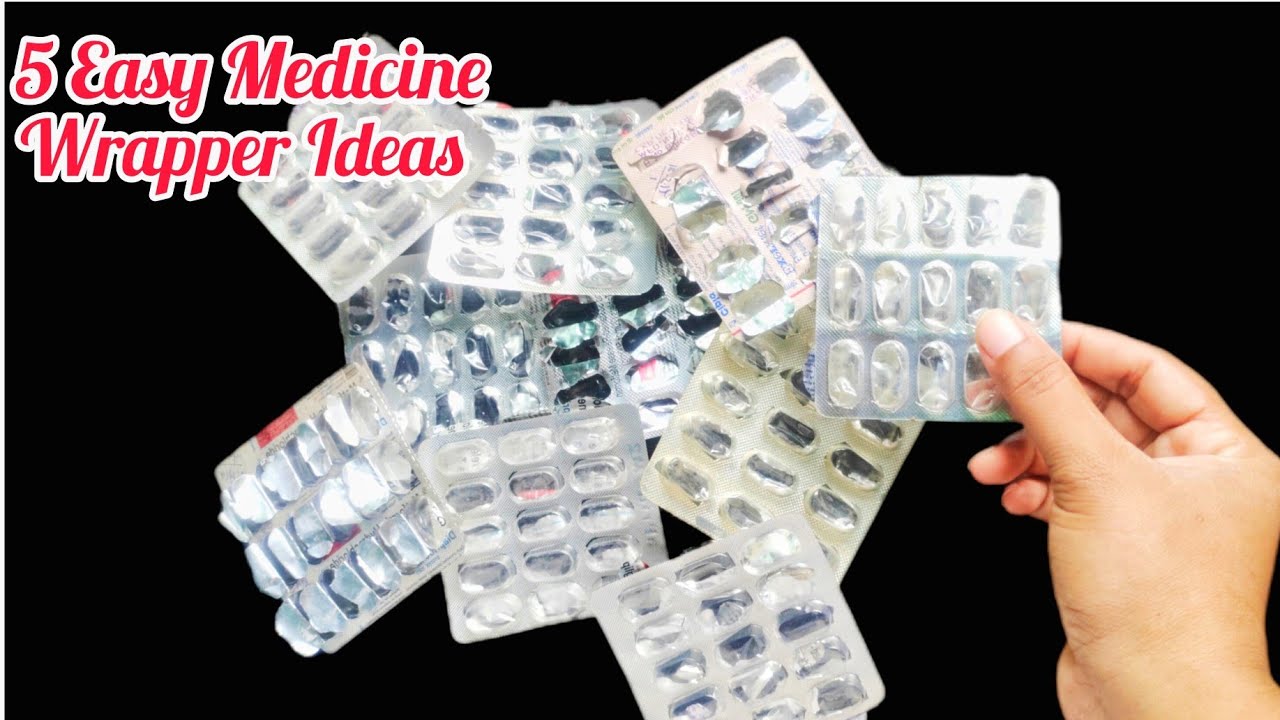 Best Out Of Waste Craft Idea Of Medicine Wrapper ‼️DIY Home Decor‼️ ...