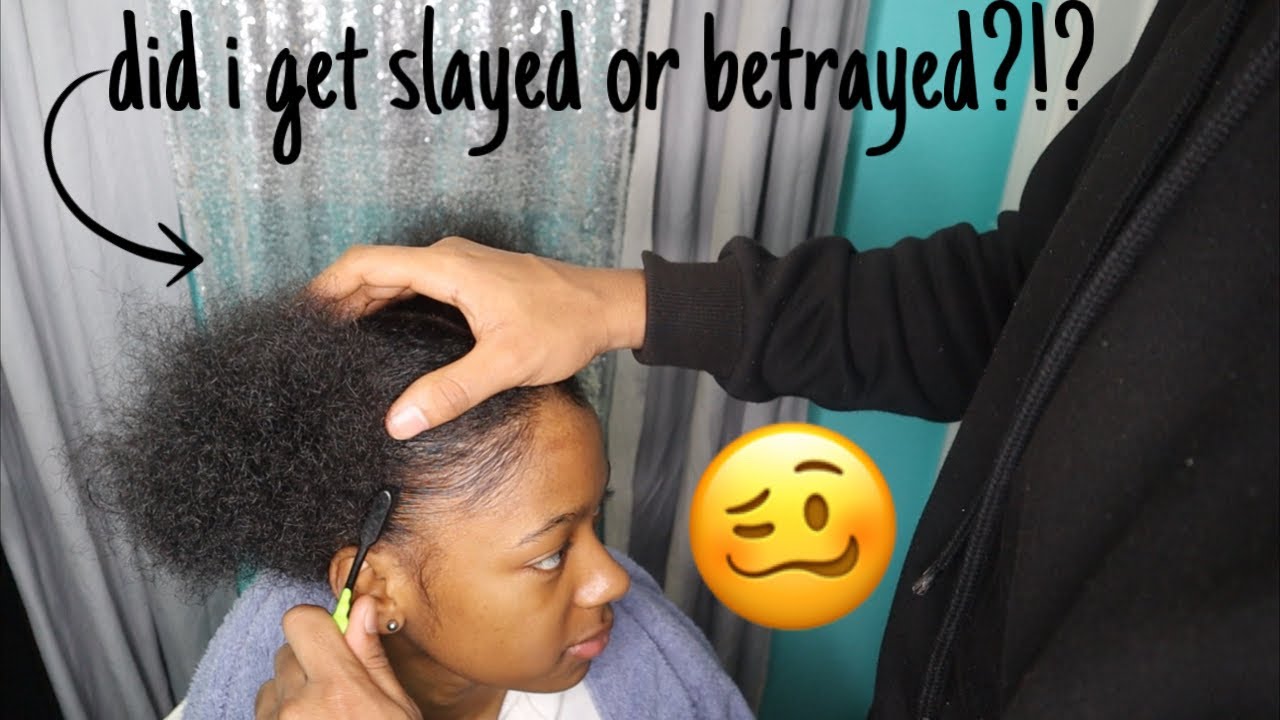 BOYFRIEND DOES MY NATURAL HAIR | DID I GET SLAYED OR BETRAYED? 🥴 - YouTube