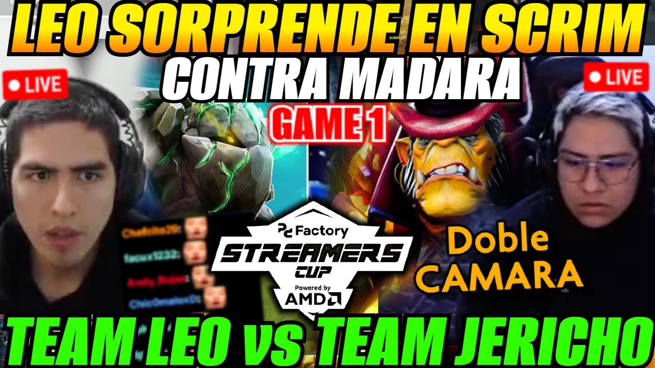 😲Leo scrim contra Madara y Stinger DOBLE CÁMARA Team LEO vs Team JERICHO Game 1 - PC FACTORY😲 ...
