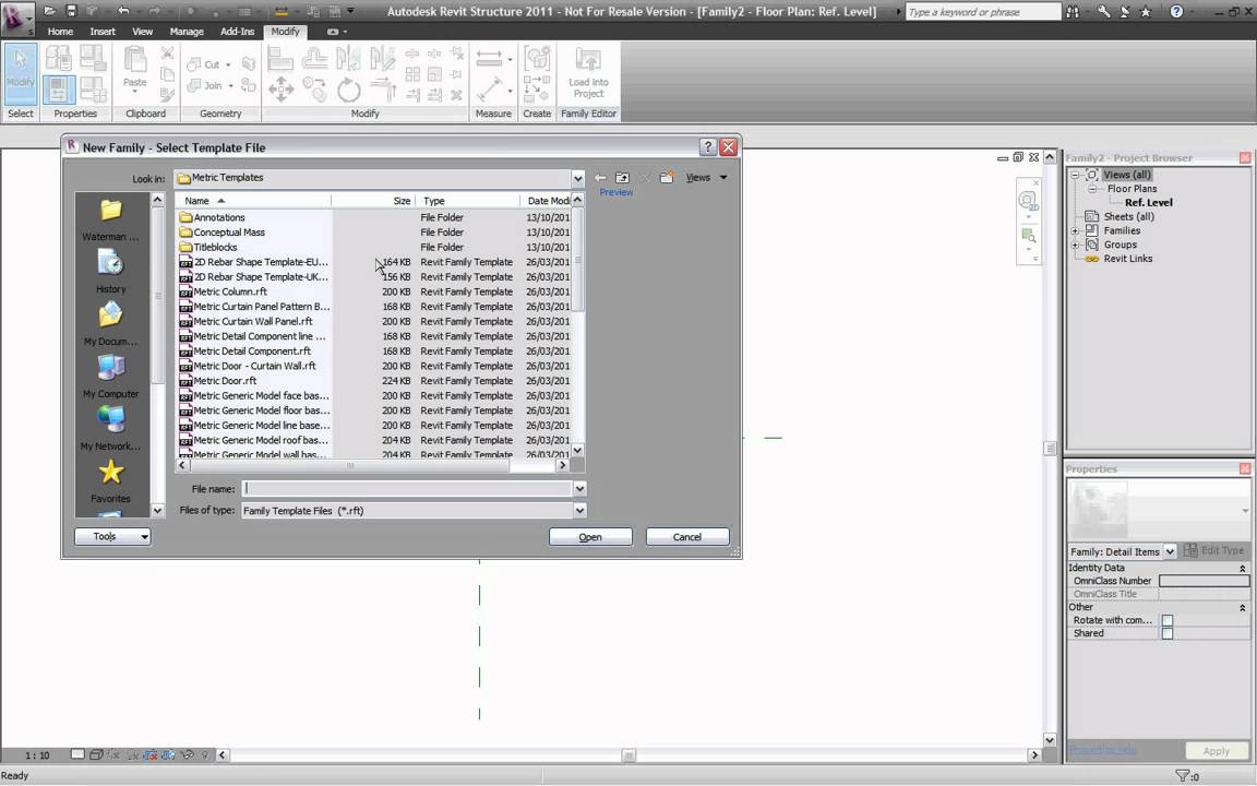 Revit Structure - Profile Families & Reference Lines - YouTube