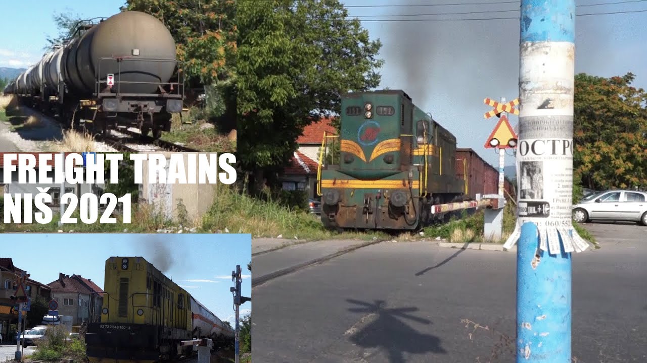 10 Minutes of Freight Trains in Niš - YouTube
