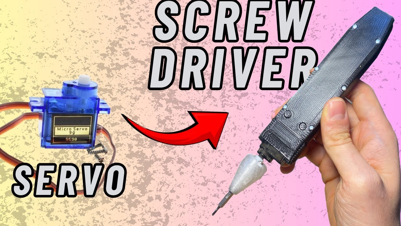 How to make DIY electric Screwdriver from old Servo Motor It's AMAZING ...