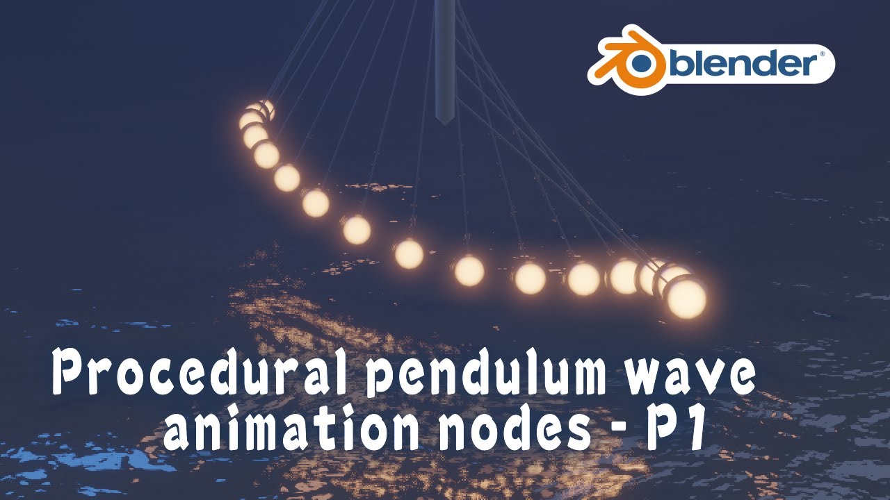 [Tut] Procedural Pendulum Wave P1 - blender animation nodes - YouTube